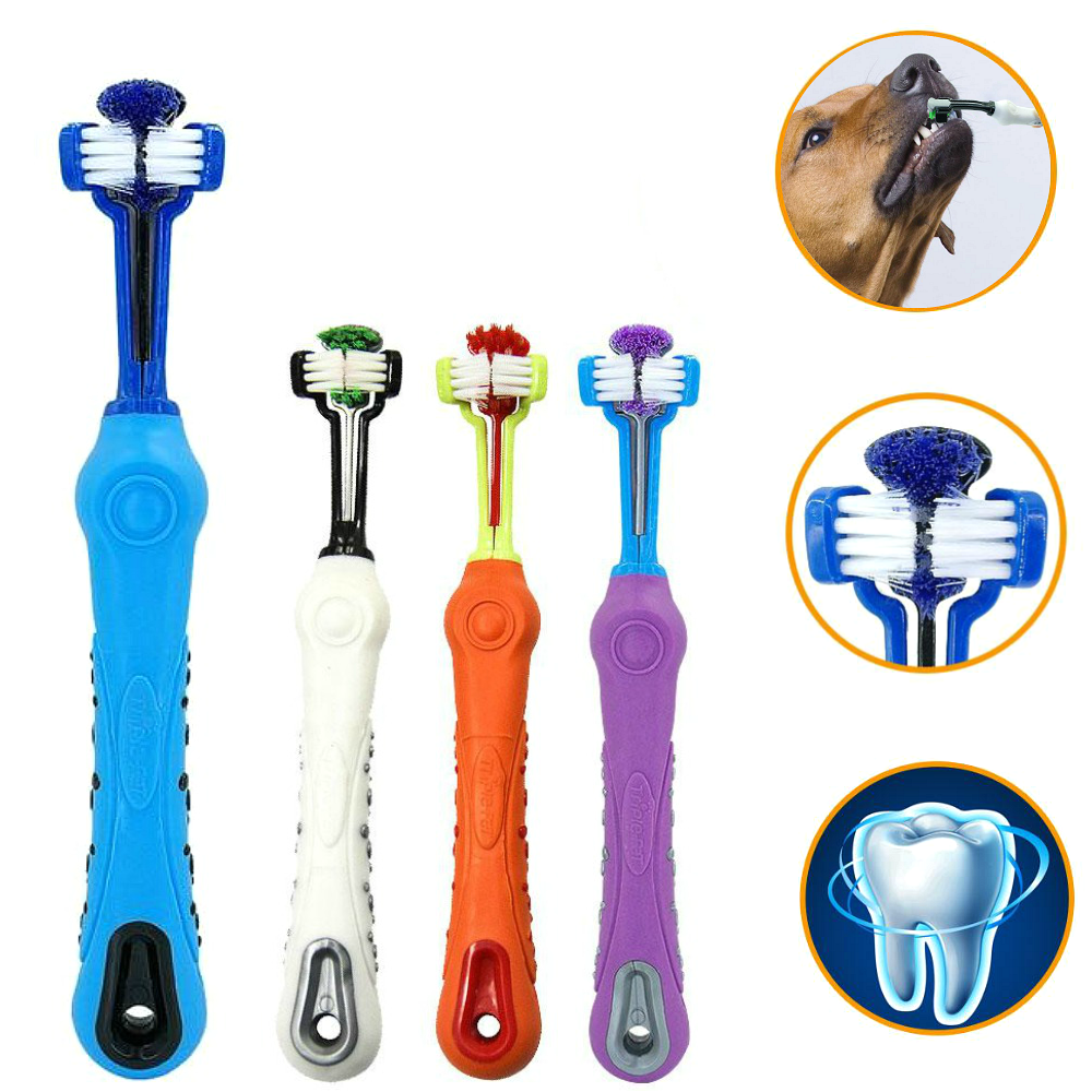 3-Sided Pet Toothbrush – Hop & Bark